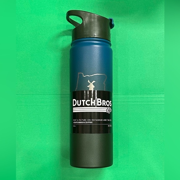 Dutch Bros | Kitchen | Dutch Bros Blue And Black Water Bottle | Poshmark